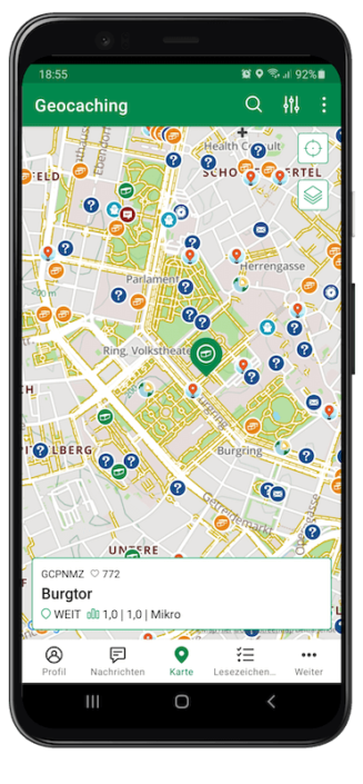 Geocaching App für iPhone und Android - Geocaching.at